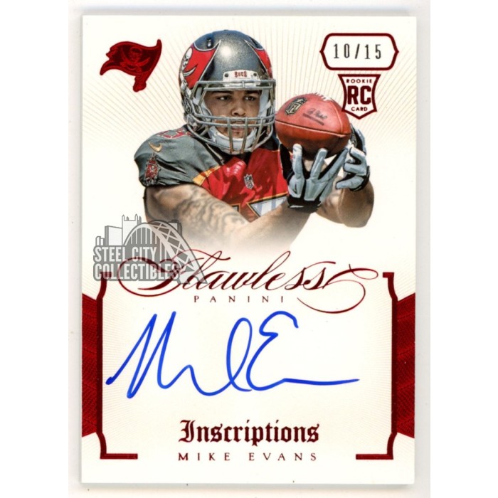 Mike Evans 2014 Panini Flawless Autograph Rookie Card RC #4 10/15 ...
