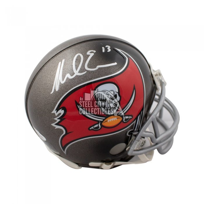 Mike Evans Autographed Tampa Bay Buccaneers Mini Football Helmet - JSA ...