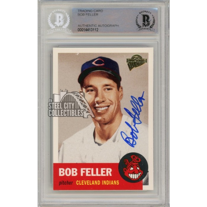 Bob Feller 2003 Topps Fan Favorites Baseball Autograph Card #85 BAS ...