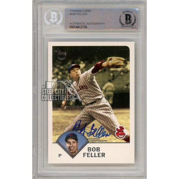 Bob Feller 2003 Topps Baseball Autograph Card #65 BAS | Steel City ...