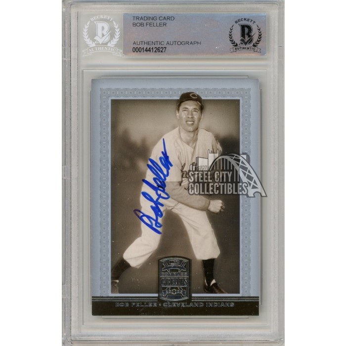 Bob Feller 2005 Donruss Greats Baseball Autograph Card #8 Bas | Steel