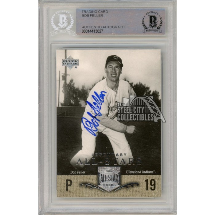 Bob Feller 2005 Upper Deck All-Stars Baseball Autograph Card #78 BAS ...
