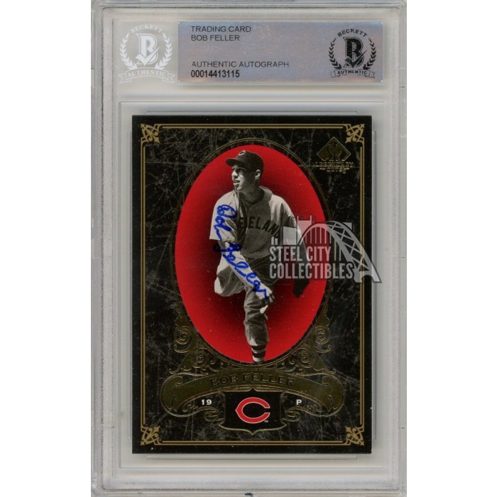 Bob Feller 2007 Upper Deck SP Legendary Cuts Baseball Autograph Card ...