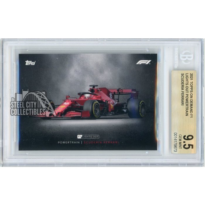 Scuderia Ferrari 2021 Topps Formula 1 F1 Lights Out Powertrain BGS 9.5 ...