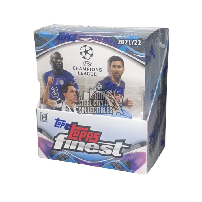 2021-22 Topps Finest UEFA Champions League Soccer Hobby Box **PLEASE ...