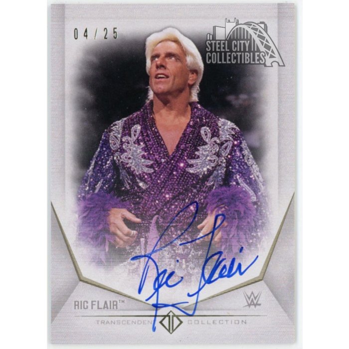 Ric Flair 2019 Topps WWE Transcendent Collection VIP Autograph 4/25 ...