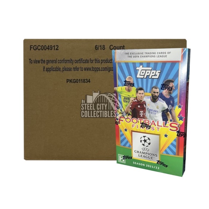 2021-22 Topps UEFA Champions League Finest Flashbacks Soccer Hobby 6 ...