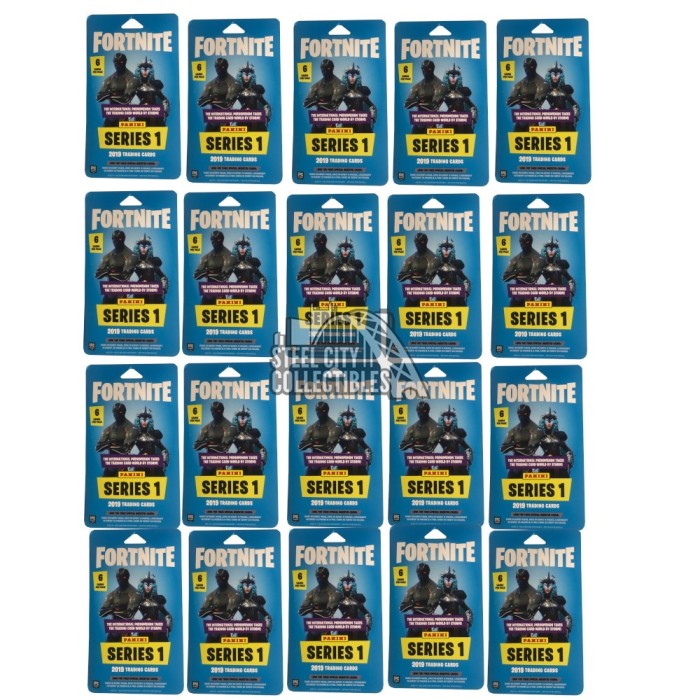 2019 Panini Fortnite Series 1 Trading Card Blister 20-Pack Lot | Steel ...