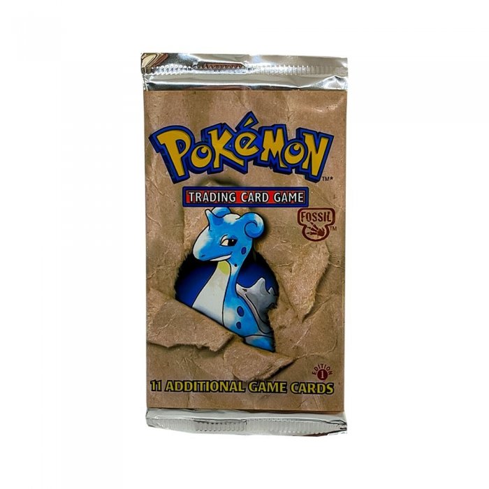 Pokemon Fossil 1st Edition Factory Sealed Booster Pack Dual Random Card ...