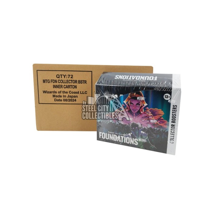 Magic the Gathering Foundations Collector Booster 6-Box Case | Steel ...