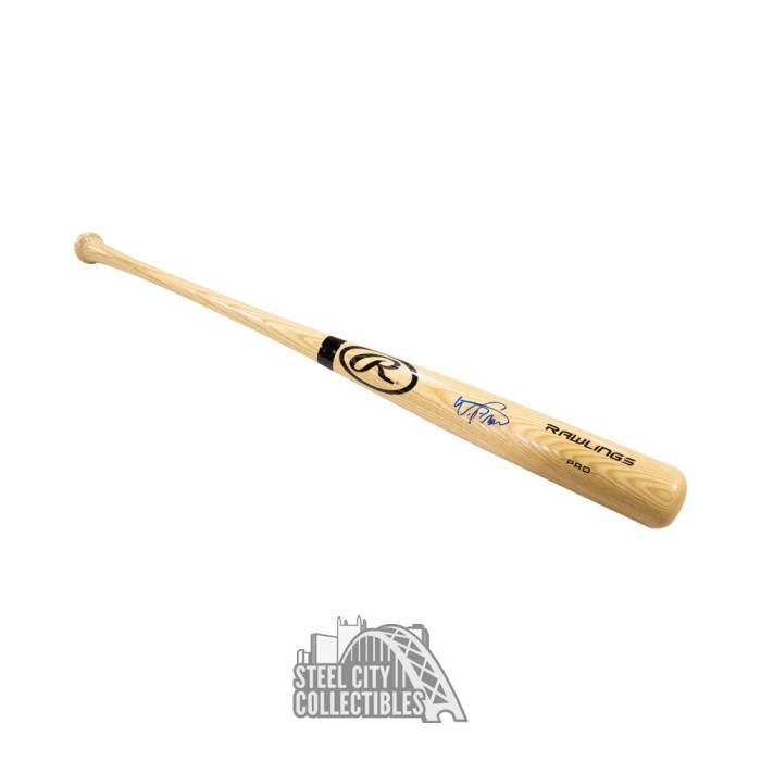 Wander Franco Autographed Rawlings Baseball Bat - JSA COA | Steel City ...