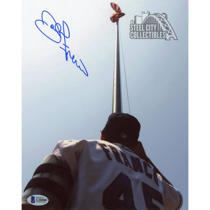 John Franco Autographed 8x10 Photo - BAS COA | Steel City Collectibles