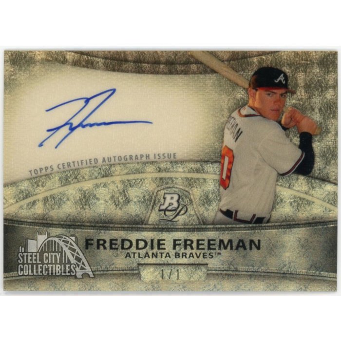 Freddie Freeman 2010 Topps Bowman Platinum Rookie RC Autograph ...
