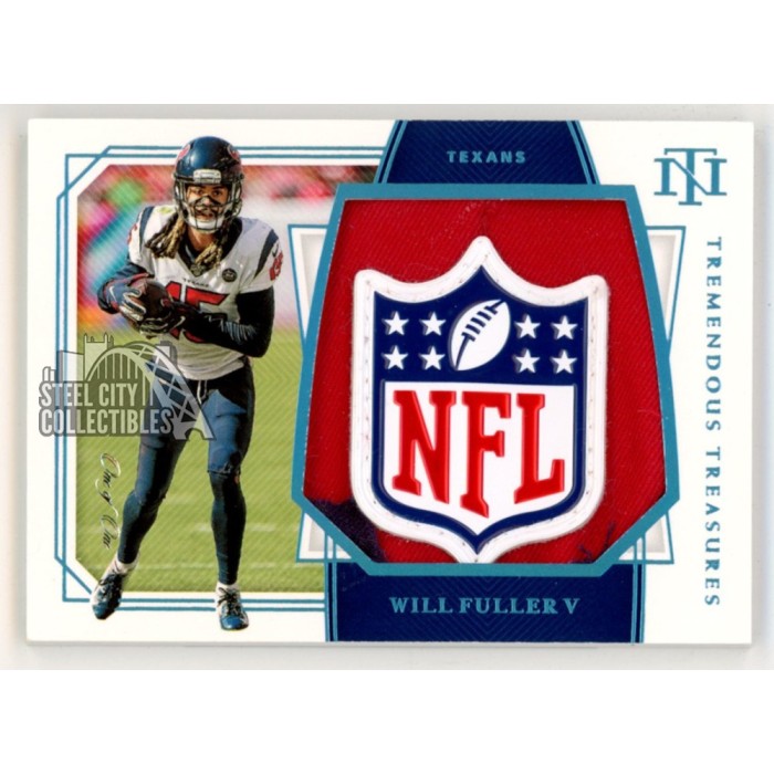 Will Fuller 2019 Panini National Treasures NFL Logo Shield Patch Card 1 ...