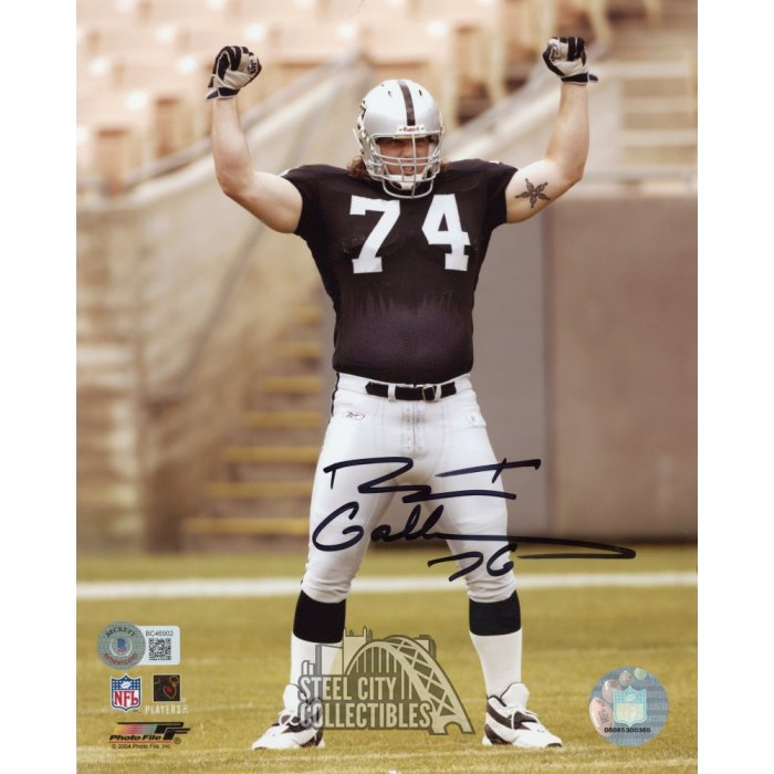 Robert Gallery Autographed Oakland Raiders 8x10 Photo - BAS | Steel ...