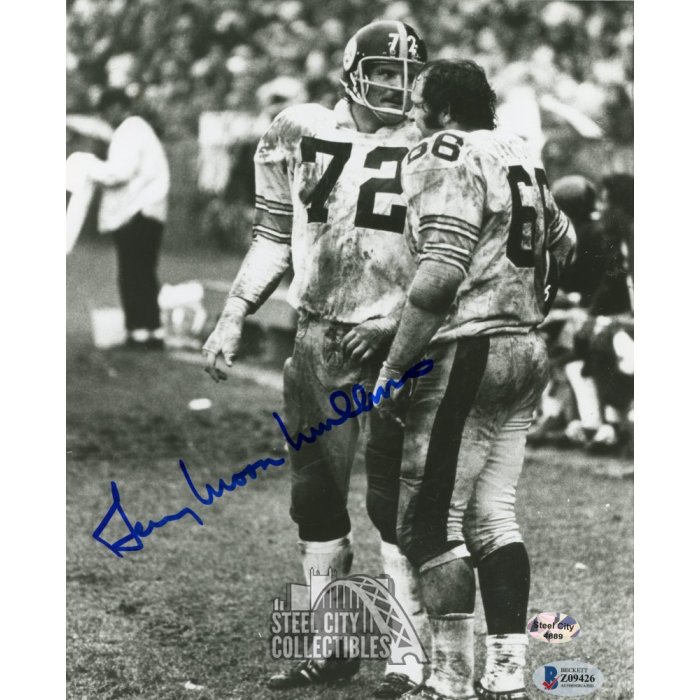Gerry Moon Mullins Autographed Pittsburgh Steelers 8x10 Photo - BAS COA ...