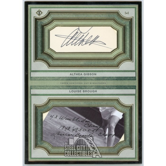Althea Gibson Louise Brough 2020 Topps Transcendent Tennis Oversized ...
