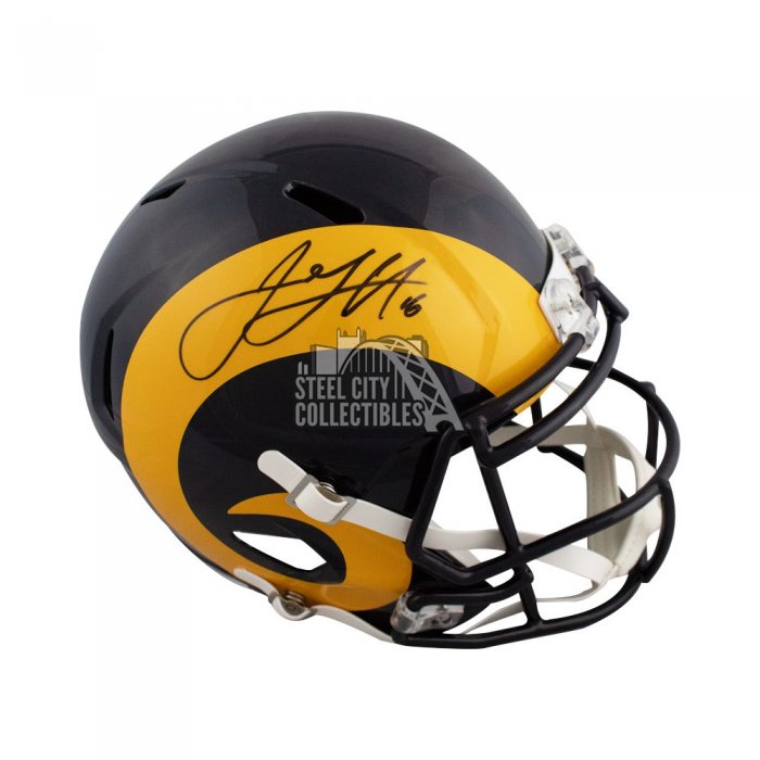 Jared Goff Autographed Los Angeles Rams Color Rush Full-Size Football ...