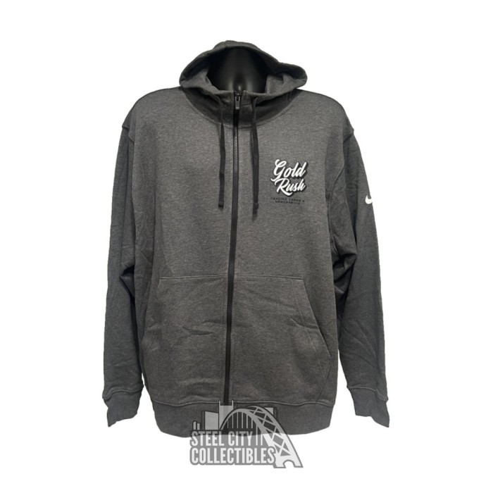 Gold Rush Men's Grey Nike Hooded Golf Jacket | Steel City Collectibles
