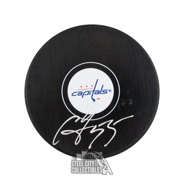 Sergei Gonchar Autographed Washington Capitals Hockey Puck (Small Logo ...