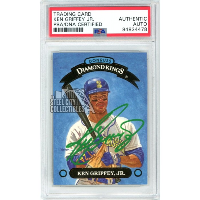 Ken Griffey Jr 1992 Donruss Diamond Kings Autograph Card #DK-1 PSA/DNA ...
