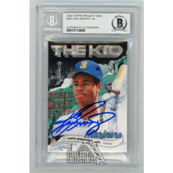 Ken Griffey Jr 2020 Topps Project 2020 Autographed Card #347 - BAS 10 ...