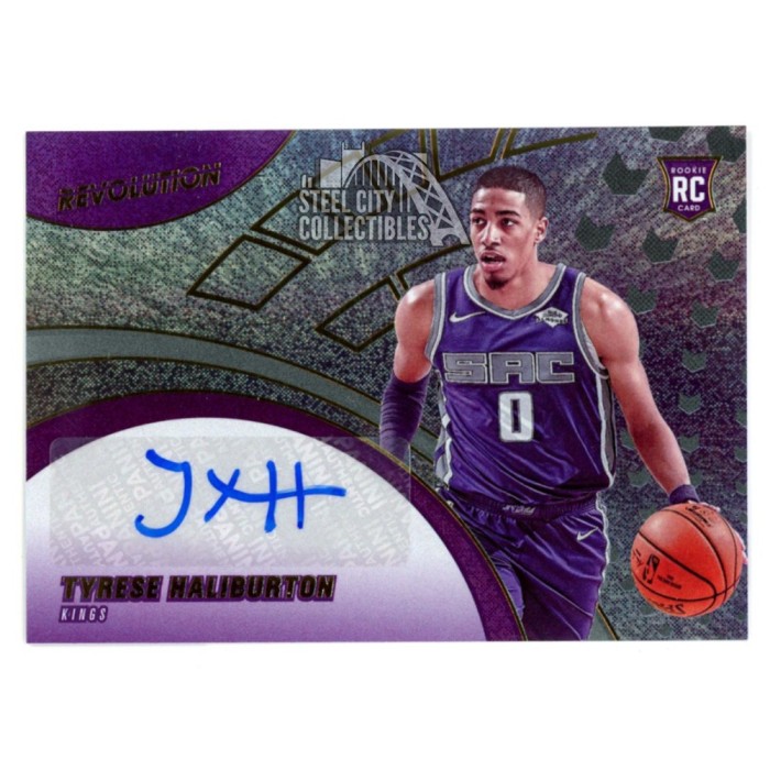 Tyrese Haliburton 2020-21 Panini Revolution Autograph Rookie Card #RA ...