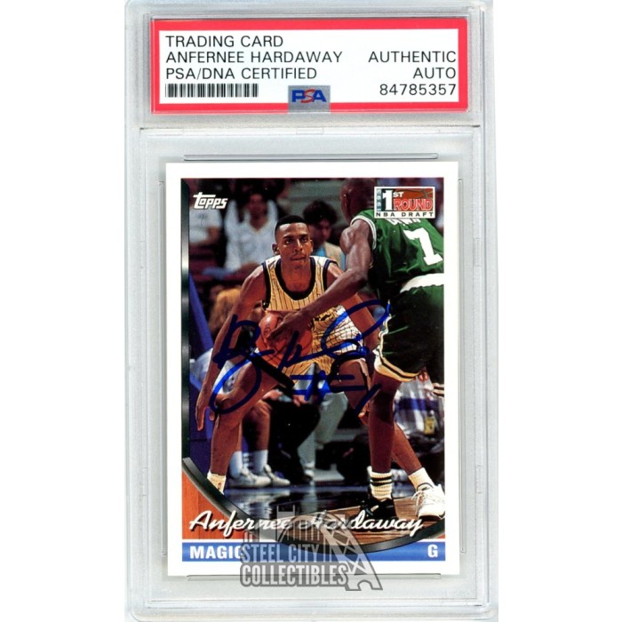Anfernee Hardaway 1993-94 Topps Autograph #1 Rookie Card #334 PSA/DNA ...