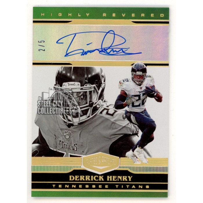 Derrick Henry 2020 Panini Plates & Patches Autograph Card #HR-DH 2/5 ...