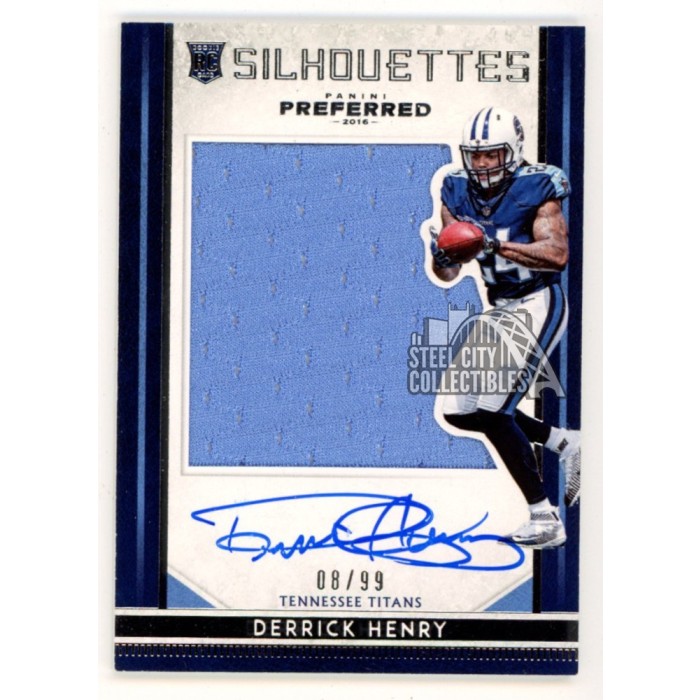 Derrick Henry 2016 Panini Preferred Silhouettes Autograph Rookie Jersey ...