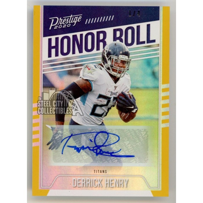 Derrick Henry 2020 Panini Prestige Honor Roll Autograph Card #HR-DH 1/4 ...