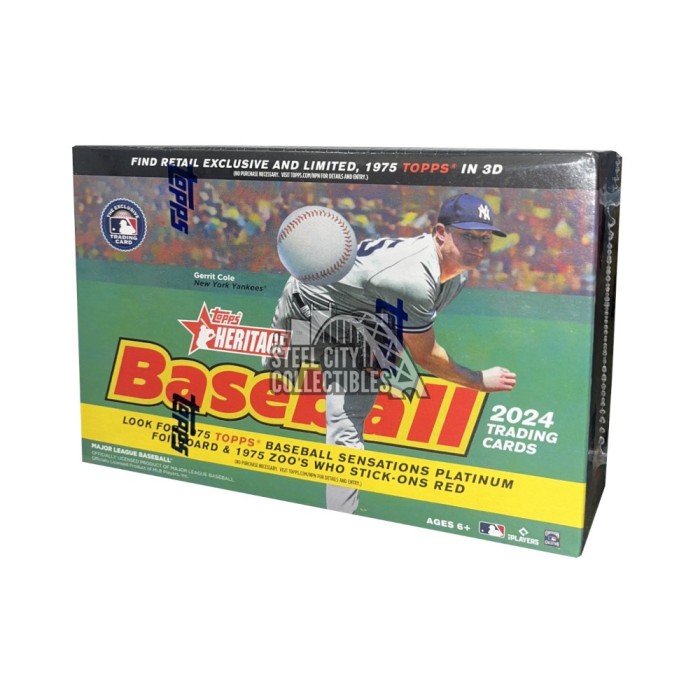 2024 Topps Heritage Baseball Mega Box | Steel City Collectibles