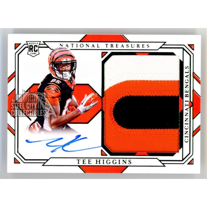 Tee Higgins 2020 Panini National Treasures RPA Autograph Rookie Patch ...