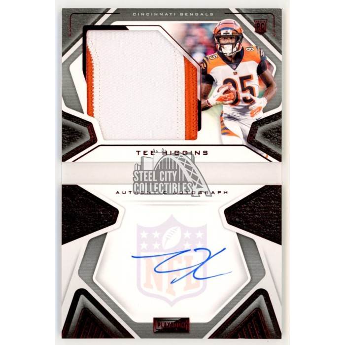 Tee Higgins 2020 Panini Playbook Autograph Rookie Patch Booklet #210 07 ...