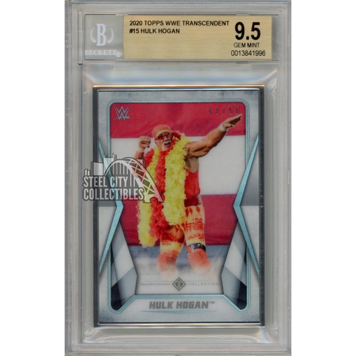 Hulk Hogan 2020 Topps Transcendent WWE Collection Card #15 43/50 BGS 9. ...