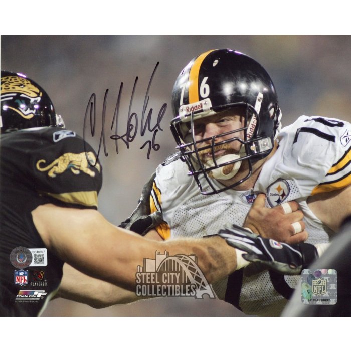Chris Hoke Autographed Pittsburgh Steelers 8x10 Photo - BAS (Horizontal ...