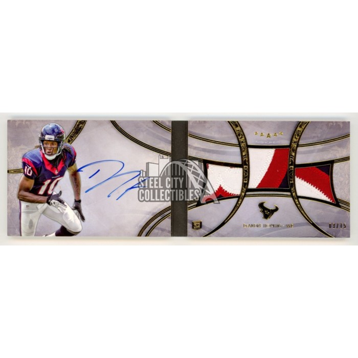 DeAndre Hopkins 2013 Topps Five Star Autograph Rookie Patch Booklet ...