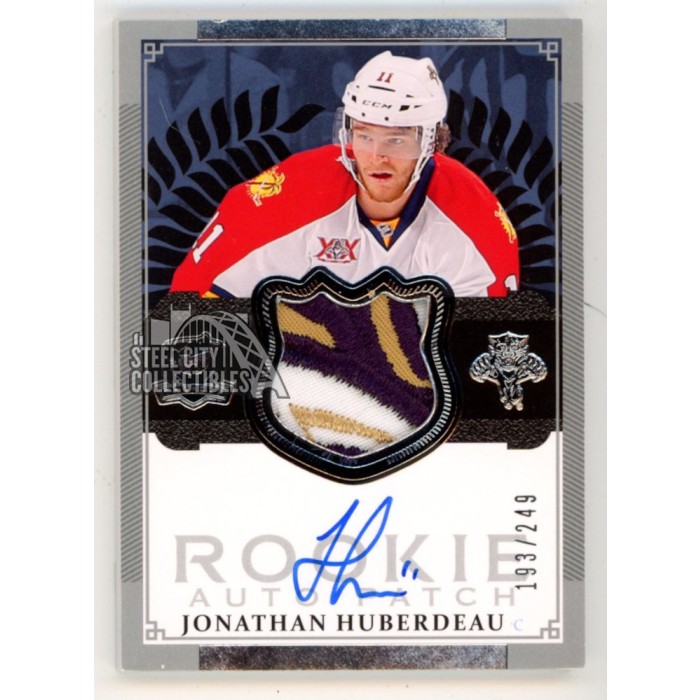 Jonathan Huberdeau 2013-14 Upper Deck The Cup Rookie Patch Autograph ...