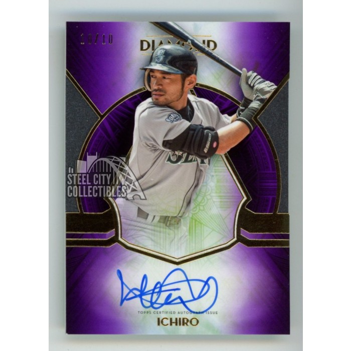 Ichiro 2021 Topps Diamond Icons Purple Autograph Card #AC-I 10/10 ...