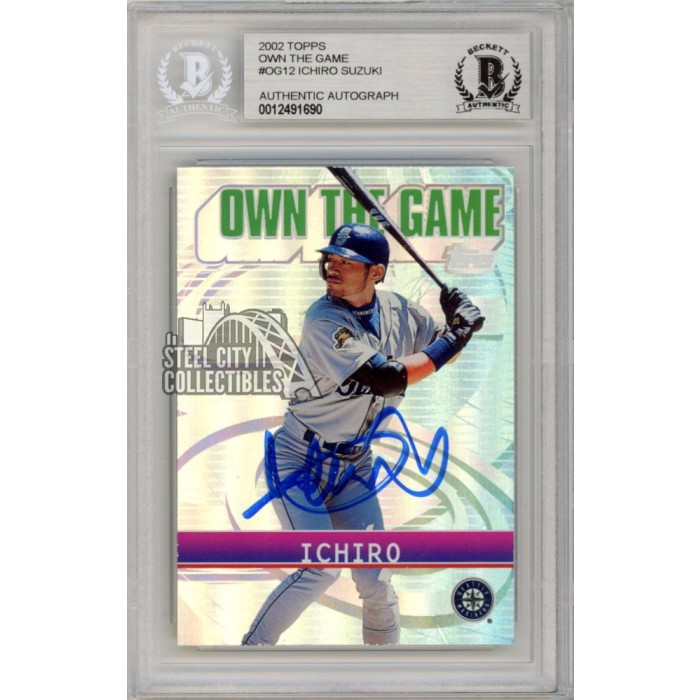 Ichiro Suzuki 2002 Topps Own The Game Autograph Card #OG12 BAS | Steel ...