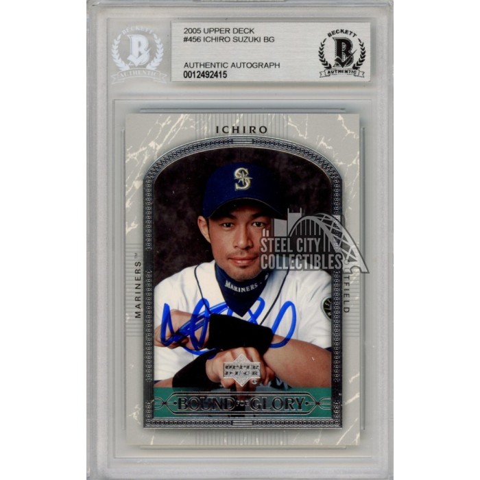 Ichiro Suzuki 2005 Upper Deck Autograph Card #456 BAS | Steel City ...