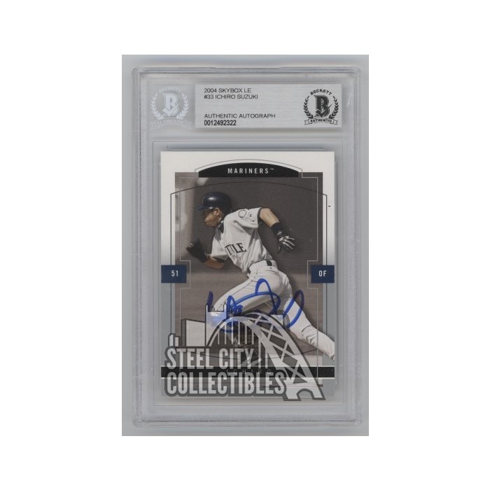 Ichiro Suzuki 2004 Skybox LE Autograph Card #33 BAS | Steel City ...