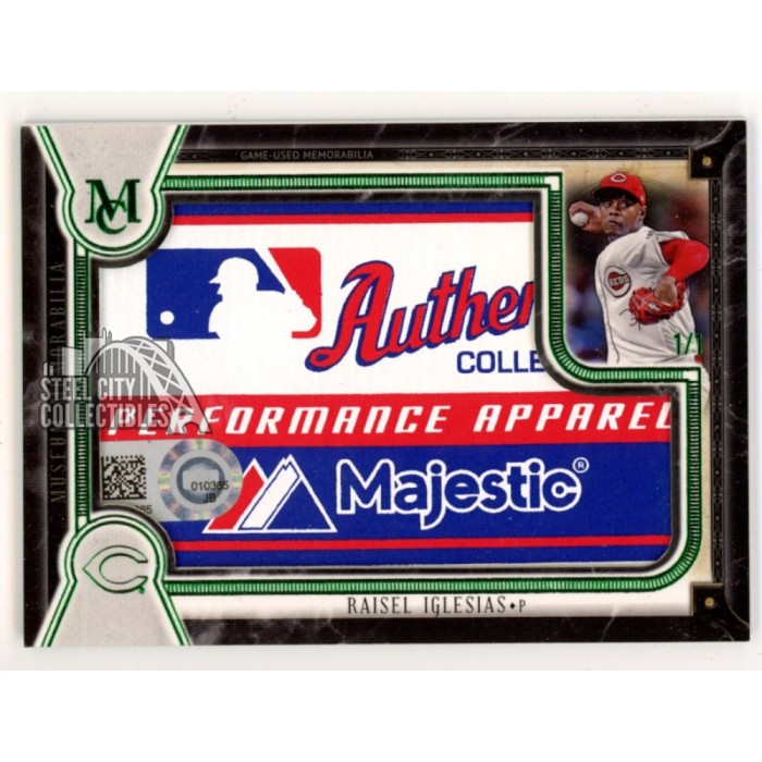 Raisel Iglesias 2018 Topps Museum MLB Laundry Tag Patch Card #MM-RI 1/1 ...