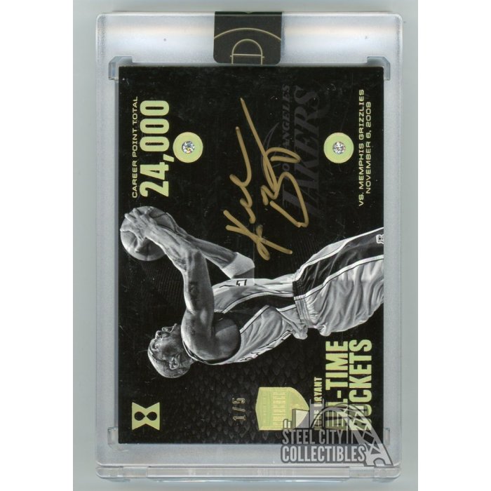 Kobe Bryant 2017-18 Panini Kobe Eminence All-Time Buckets 24000 Diamond ...
