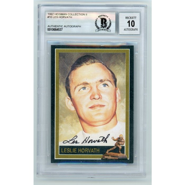Les Horvath 1992 Heisman Collection II Autograph Auto Card #10 - BAS 10 ...