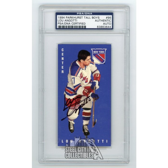 Lou Angotti 1994 Parkhurst Tall Boys Autographed Card #96 - PSA/DNA ...