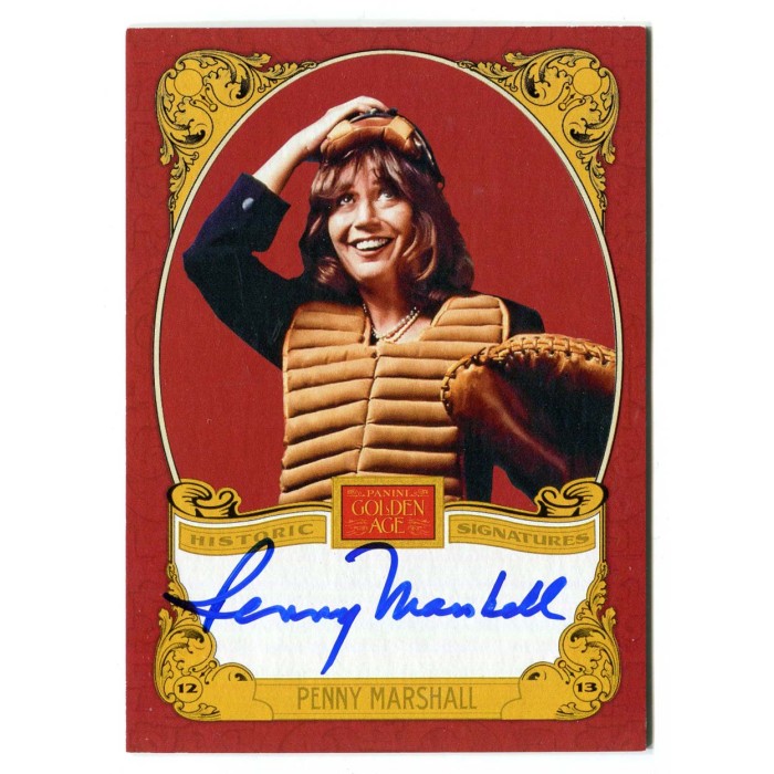 Penny Marshall 2013 Panini Golden Age Historic Signatures Autograph ...