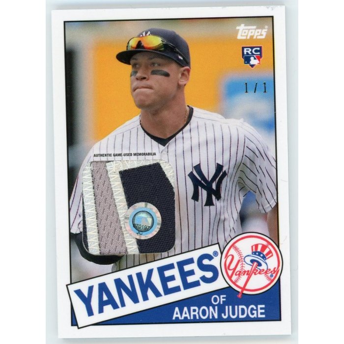 Aaron Judge 2017 Topps Transcendent Jersey Game Worn Patch Rookie RC 1/ ...