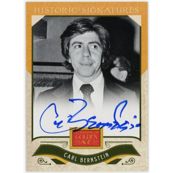 Carl Bernstein 2012 Panini Golden Age Historic Signatures Autograph ...