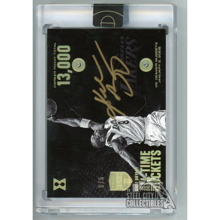 Kobe Bryant 2017-18 Panini Kobe Eminence All-Time Buckets 13000 Diamond ...